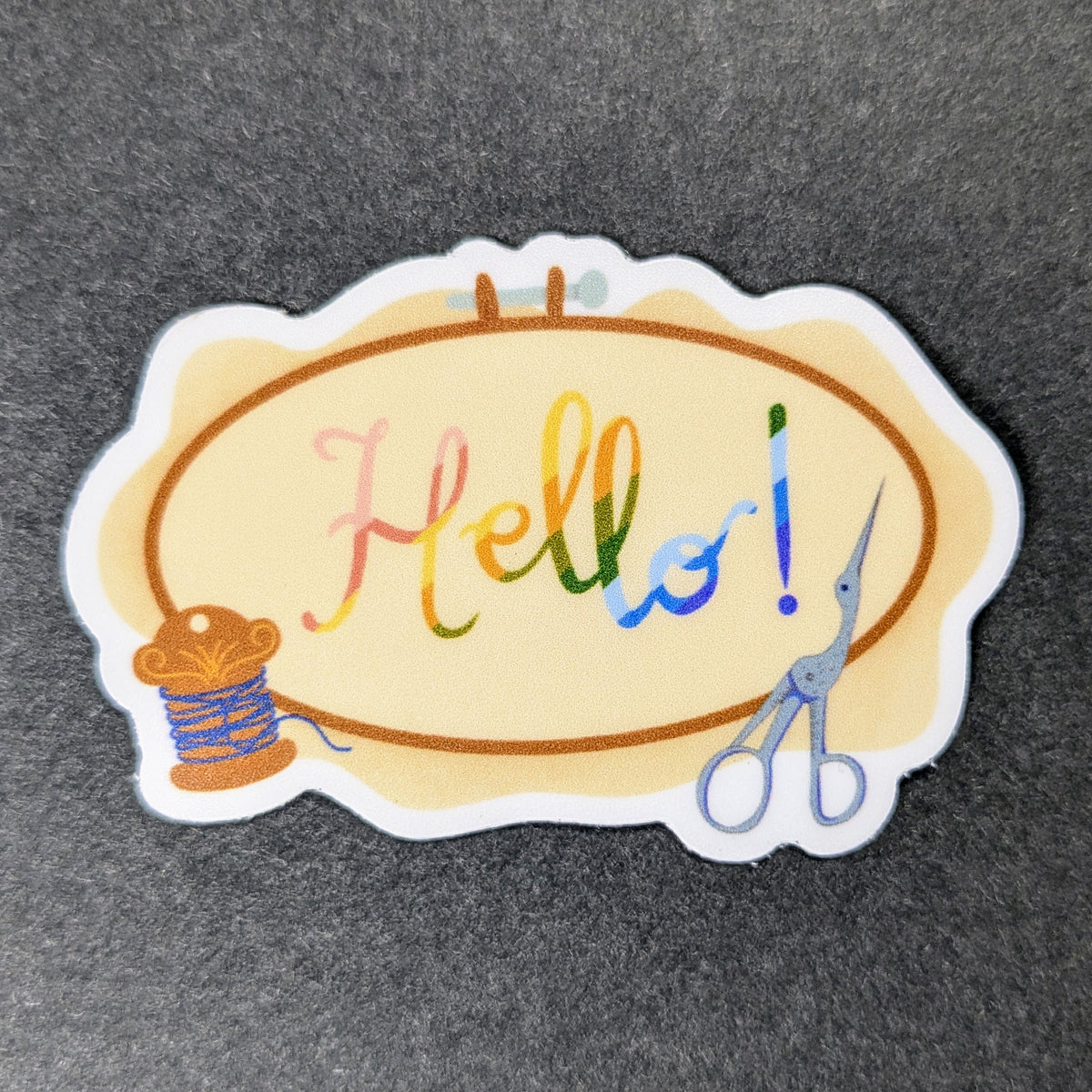 Hello! - Vinyl Sticker – Live & Dye LA